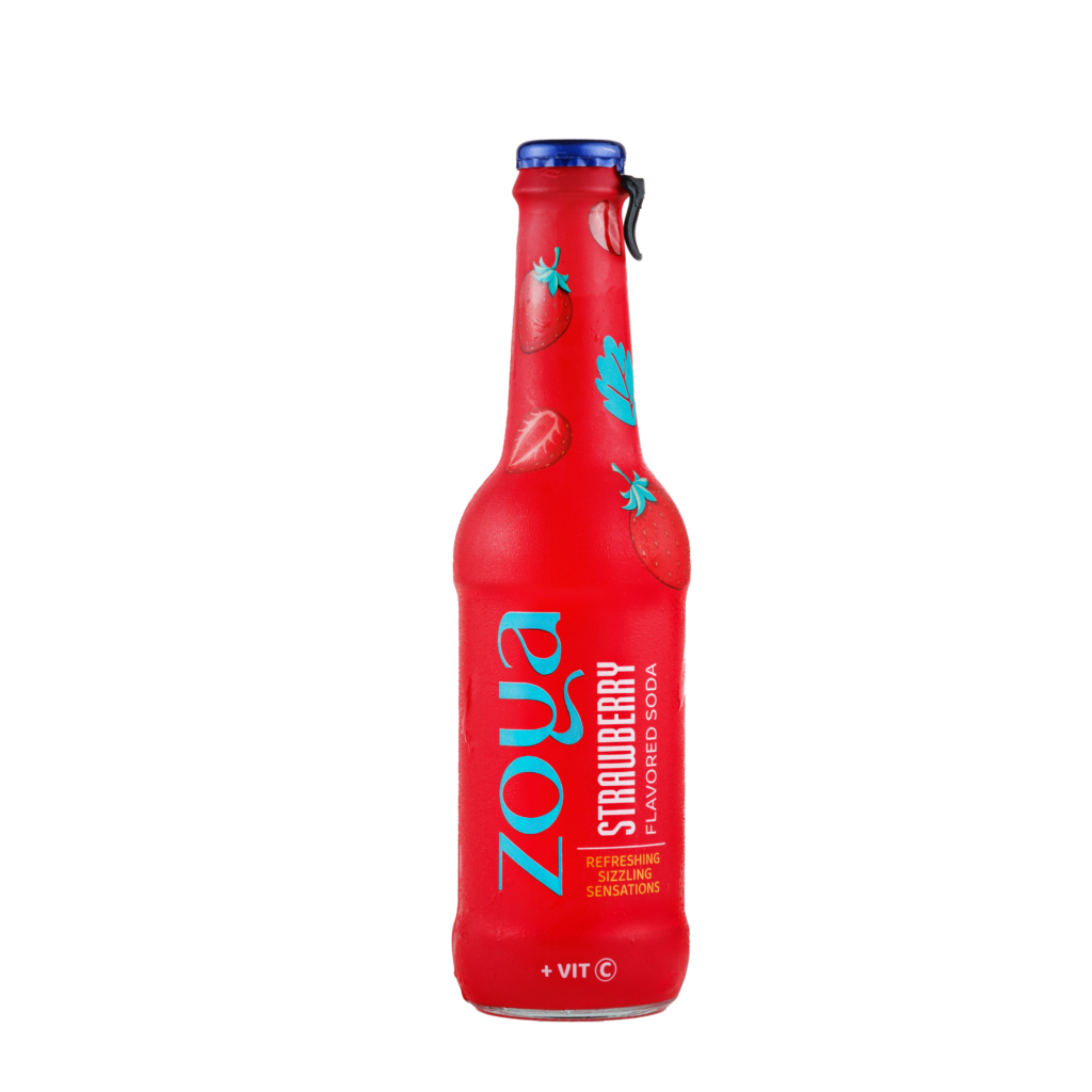 Zoya soft drink with Strawberry flavor / Glass Bottle / 12 / 275 ml ...